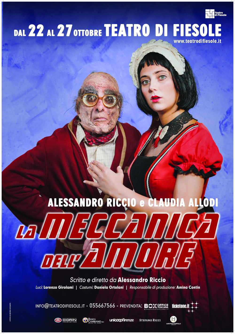 LA MECCANICA DELL’AMORE, dal 22/10 al Teatro di Fiesole ALESSANDRO ...